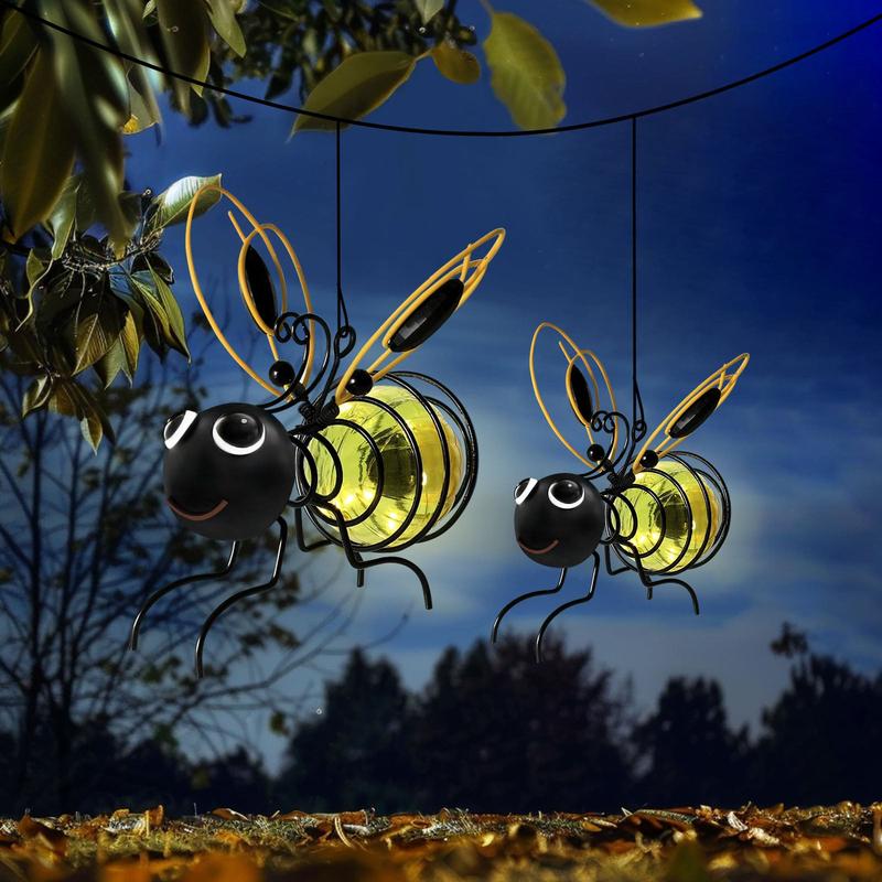 🐝Outdoor Hanging Solar Bee Light - Perfect Gift For Plant Lovers Moms ...